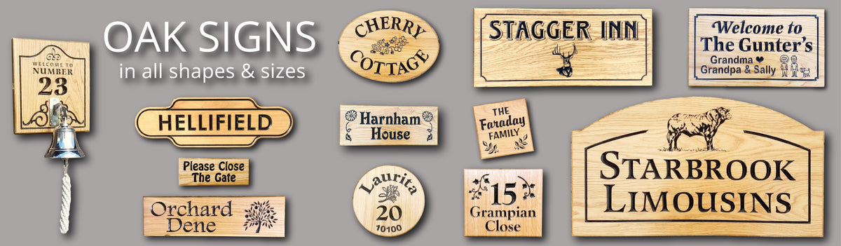 Personalised Wooden House Signs, House Number Signs, Plaque and Gifts