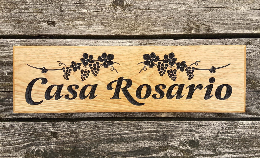 Long Thin House Sign 380 x 110mm