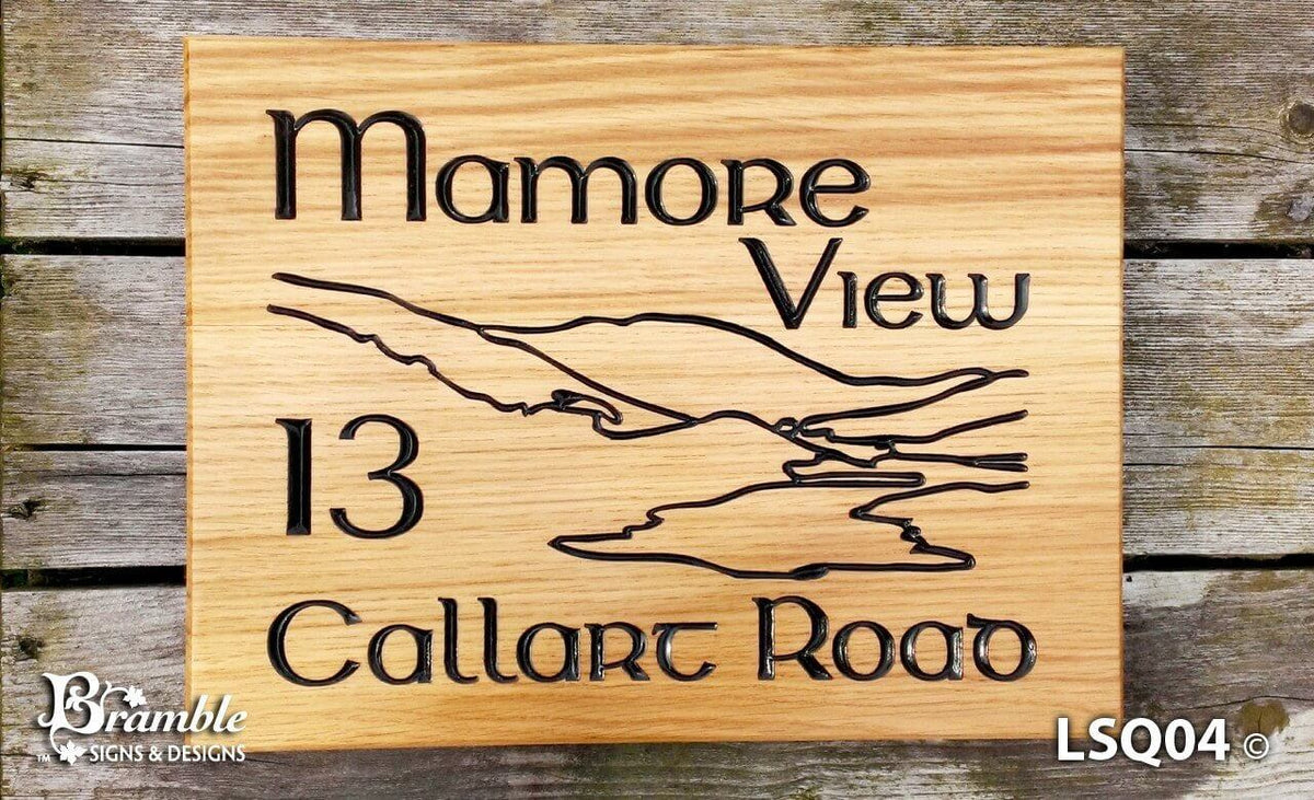 Large Square House Sign 400 x 300mm - Approximately the size of a shee