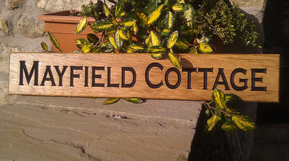 Extra Long Thin House Sign 650 x 110mm