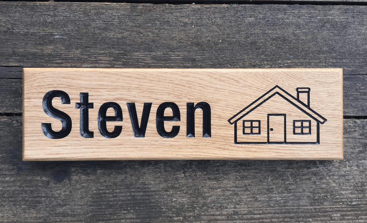 Long Thin House Sign 380 x 110mm