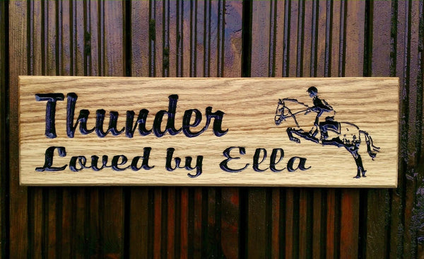 Long Thin Stable Sign 380 x 110mm